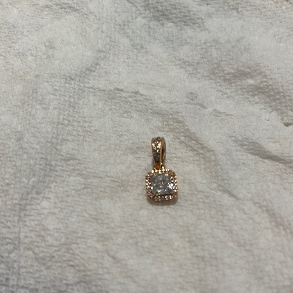 Pandora | Jewelry | Pandora Gold And White Necklace With Dainty Pendant ...